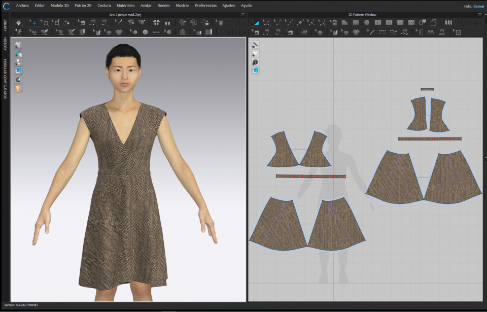 3D Fashion design - Experiment #1 - CLO Virtual Fashion